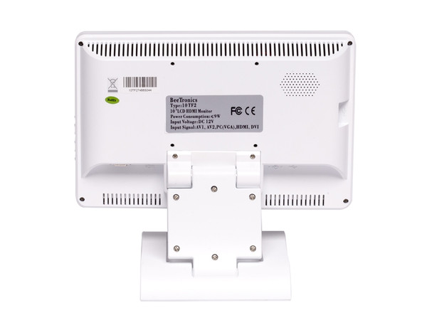 Monitor blanco de 10 pulgadas